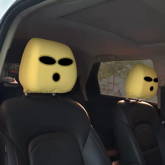 BAOPAI Universal Car Headrest Seat Cover - Personalized Funny Car ...