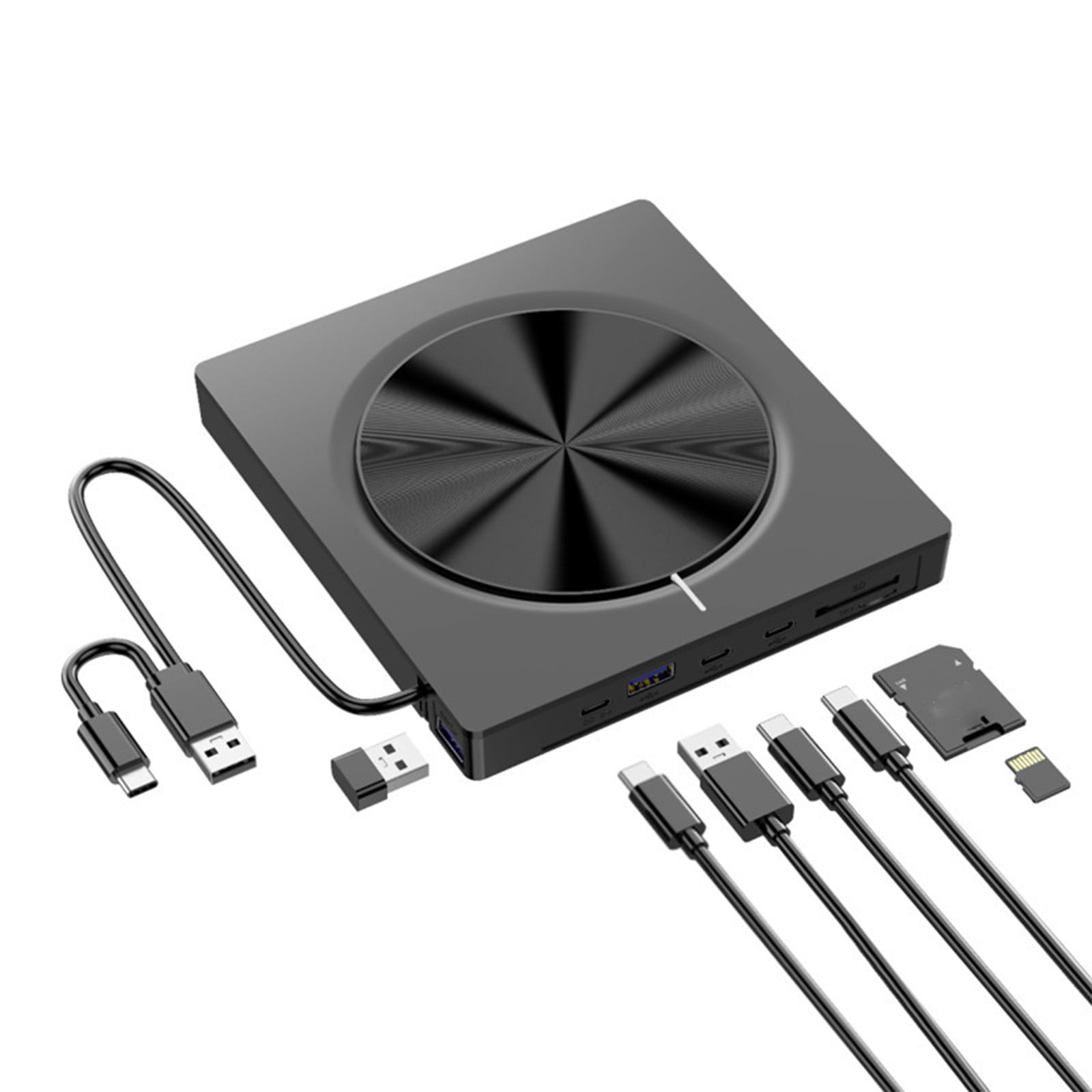 BAOPAI Universal Portable External DVD Drive 7-in-1 USB 3.0 CD/DVD ...
