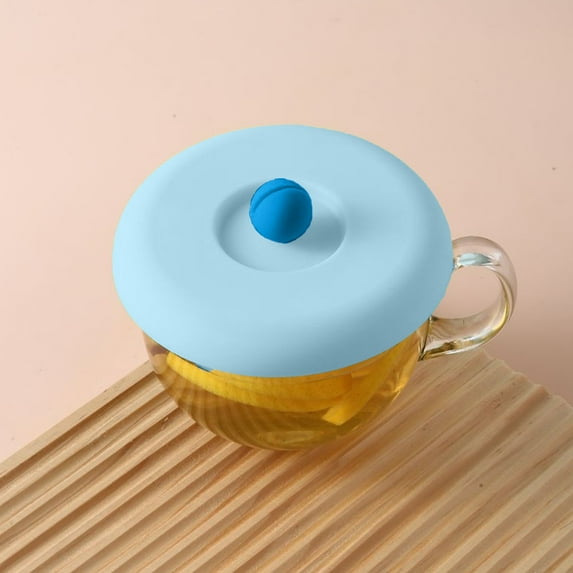 BAOPAI Universal Silicone Cup Cover with Built-in Spoon Holder - Dirt ...