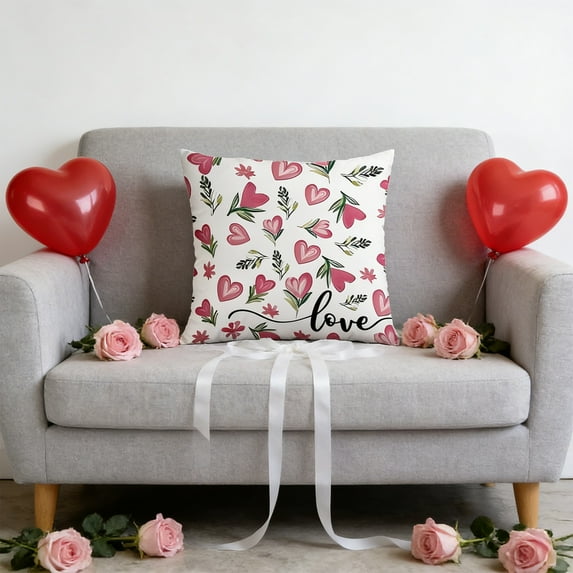 BAOPAI Valentine's Day Heart Design Pillowcase for Sofa Cushion and ...