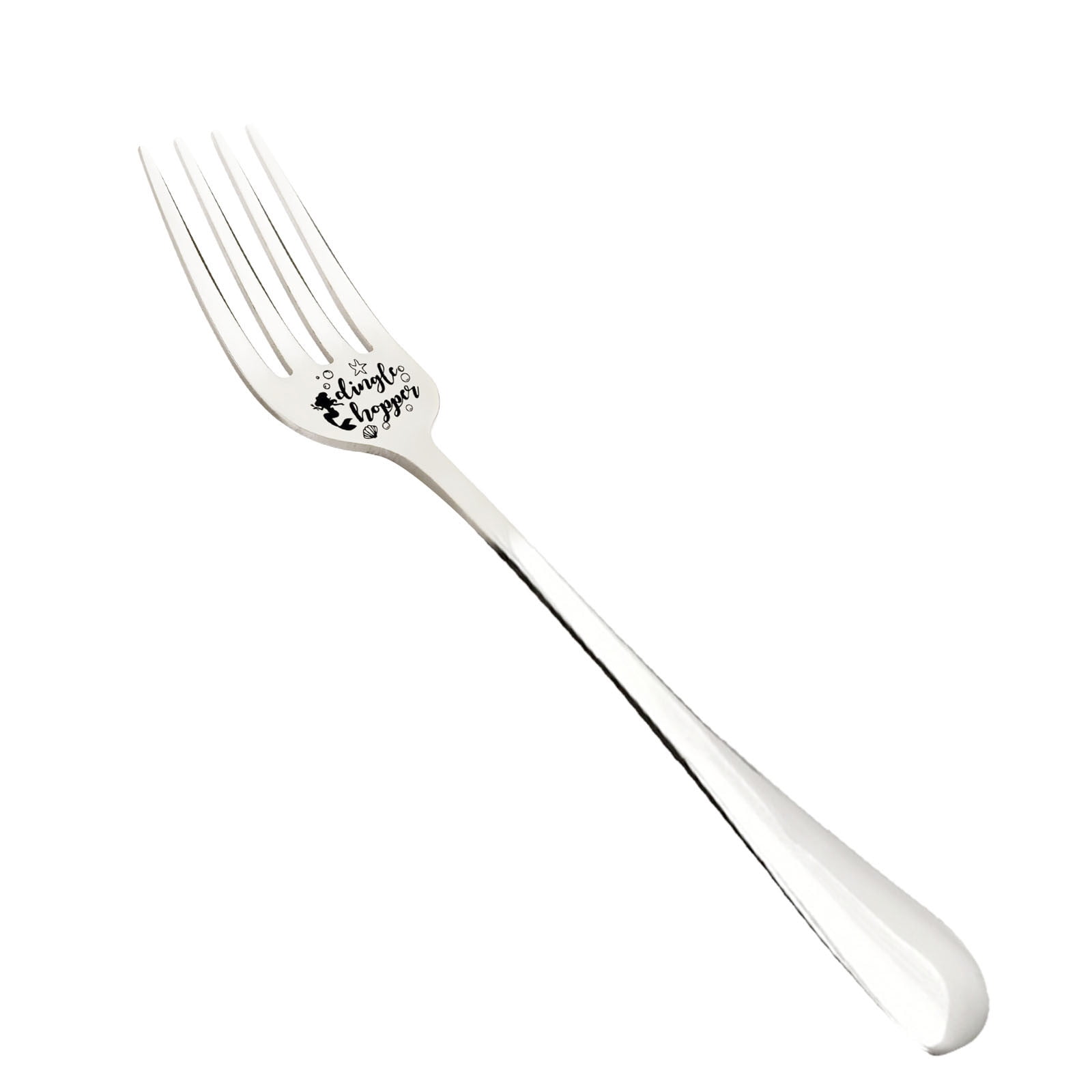 BAOPAI Valentine's Day Stainless Steel Forks Set with Engraved Messages ...