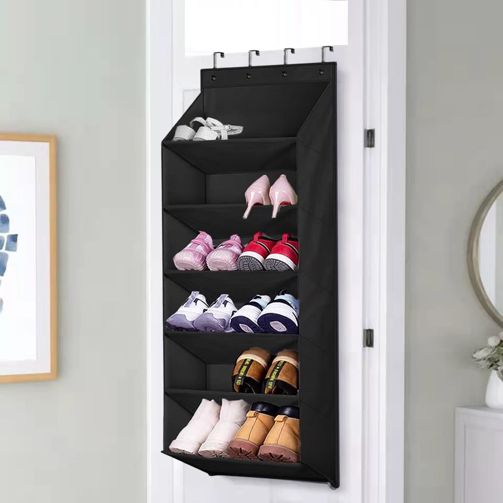 BAOPAI Wall-mounted Shoe Bag Multifunctional Behind The Door Storage ...
