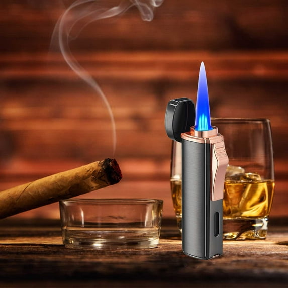 BAOPAI Windproof Butane Torch Lighter Refillable Portable for Outdoor ...