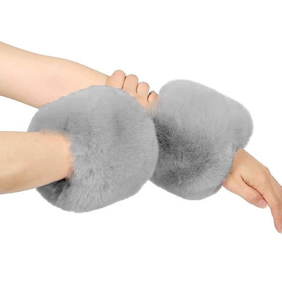 BAOPAI Women's Luxury Faux Fur Wrist Guards - Designed for Comfort and ...