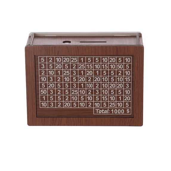 BAOPAI Wooden Money Box With Counter And Numbers Portable Savings ...