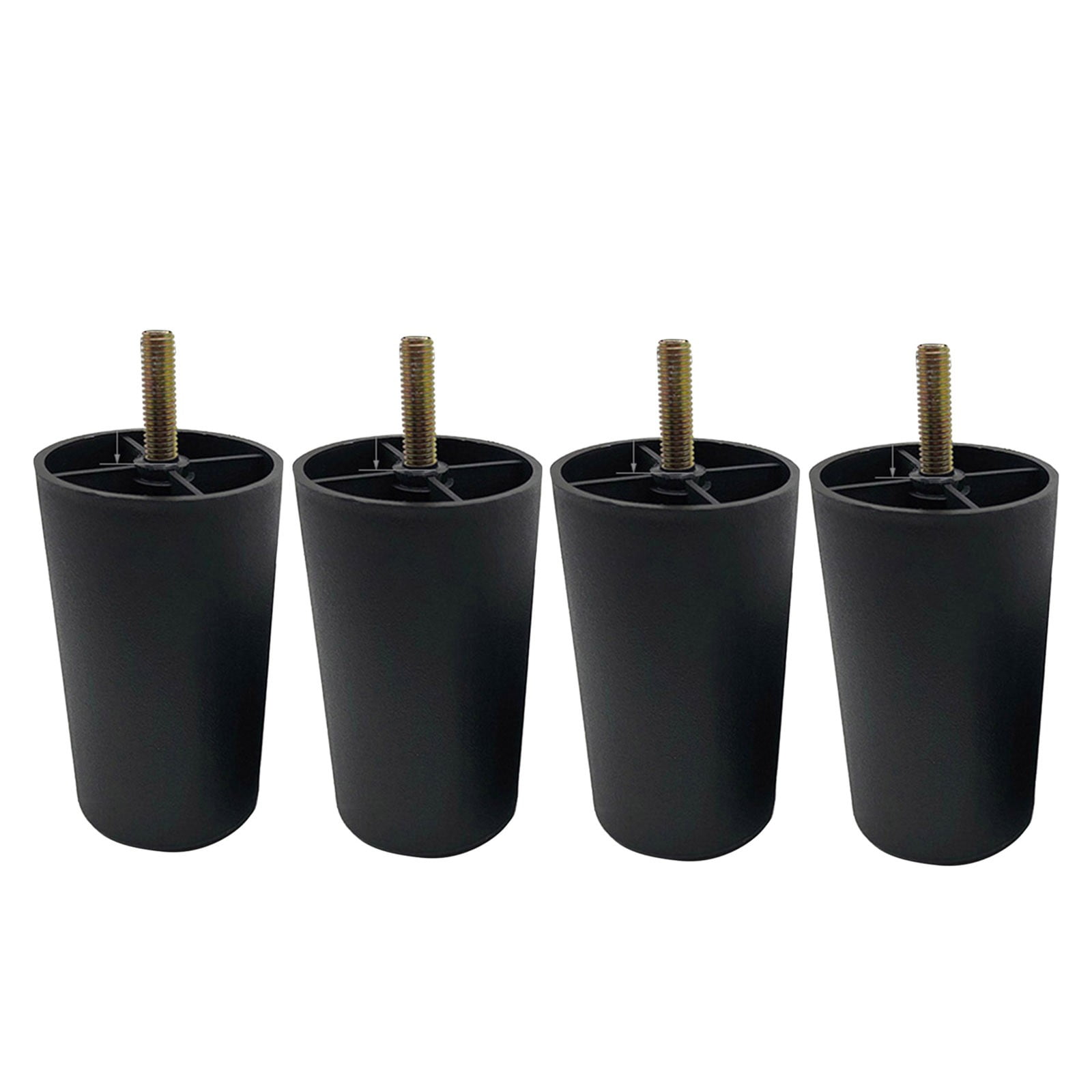BAOQIN 4 Pcs Plastic Furniture Legs, 12 Inch Round Tapered Table Legs ...