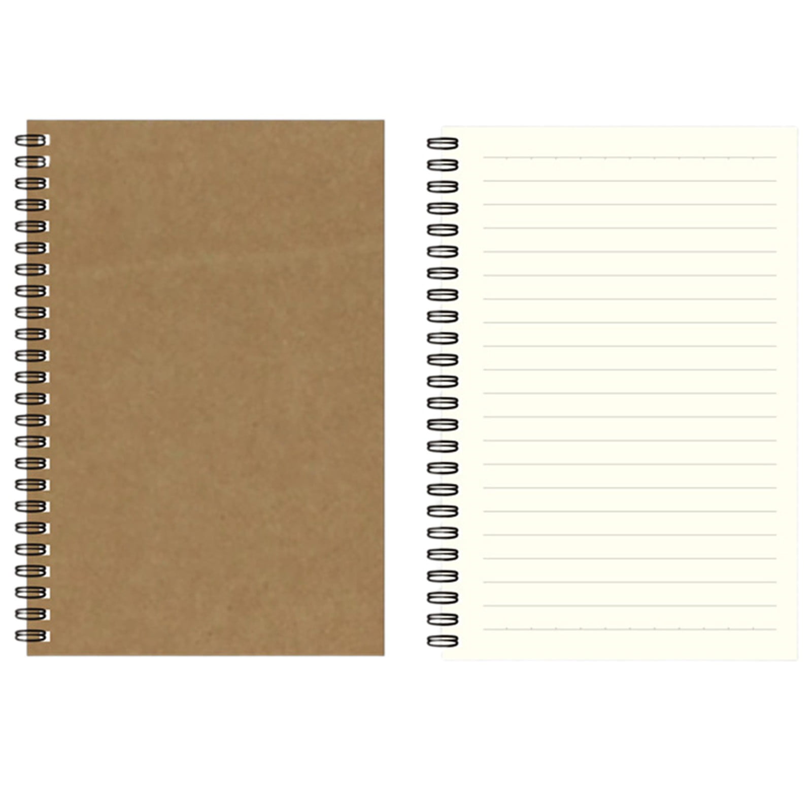 BAOQIN A6 Spiral Notebooks Blank Journal, Lined College Ruled Journals ...