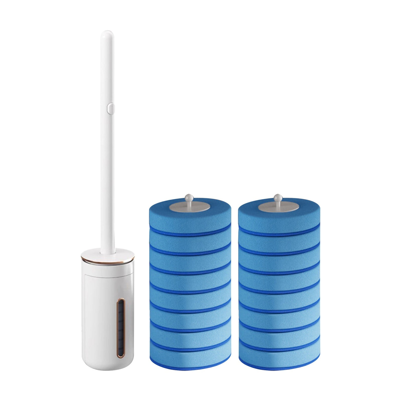 BAOQIN Disposable toilet Bowl Brush with 8 toilte Wand Refills, toilet ...