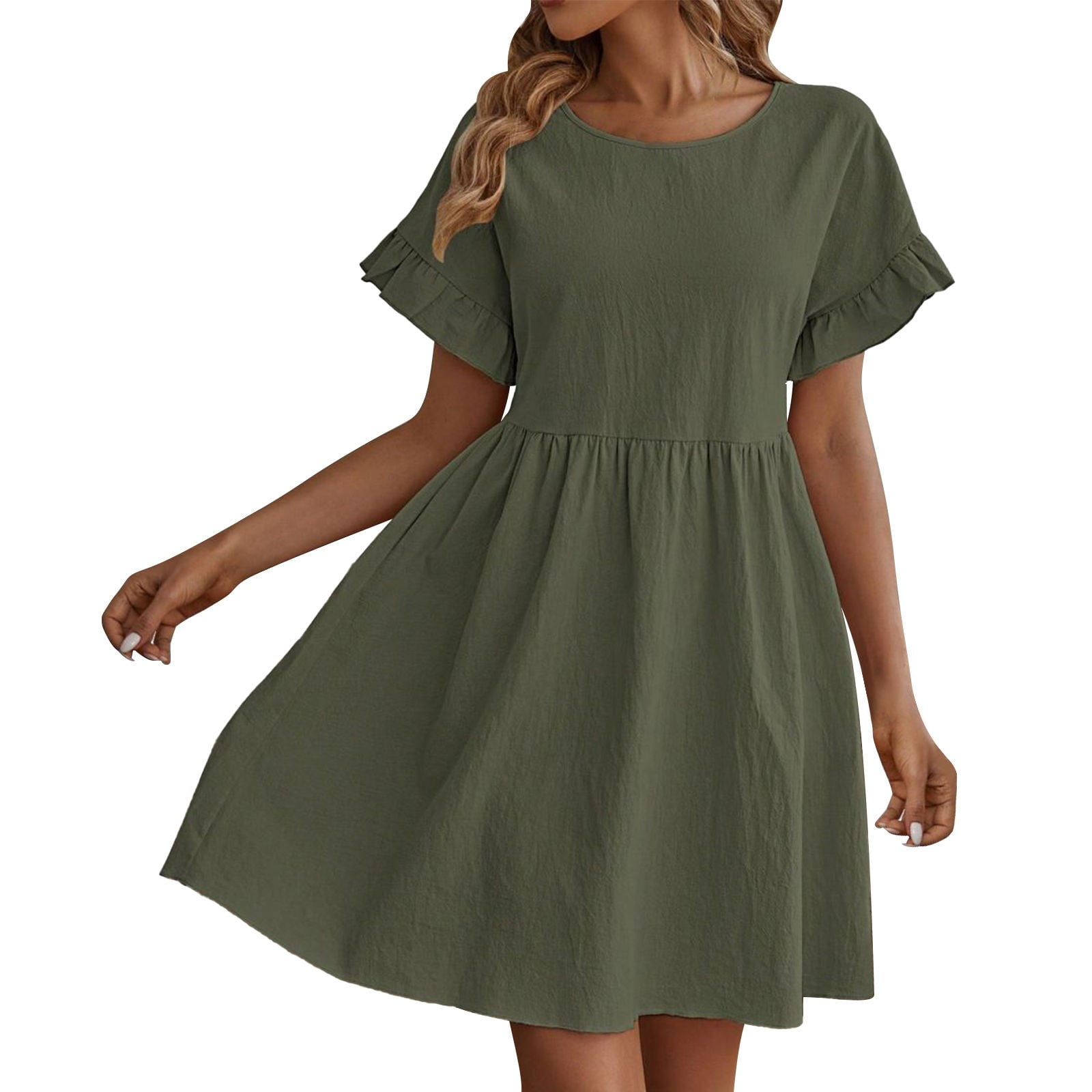 BAOQIN Dress for Women Dress For Women Long Sleeve Midi Women Fashion ...