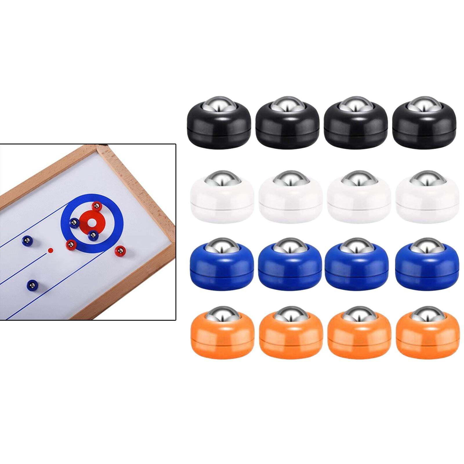 BAOSITY 16Pcs Mini Shuffleboard Pucks Indoor Shuffleboard Games Pucks ...