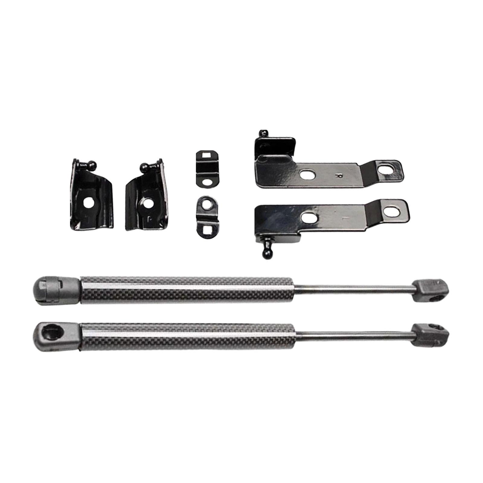 Baosity 2pcs Front Bonnet Hood Strut Replace Gas Struts Bar Carbon