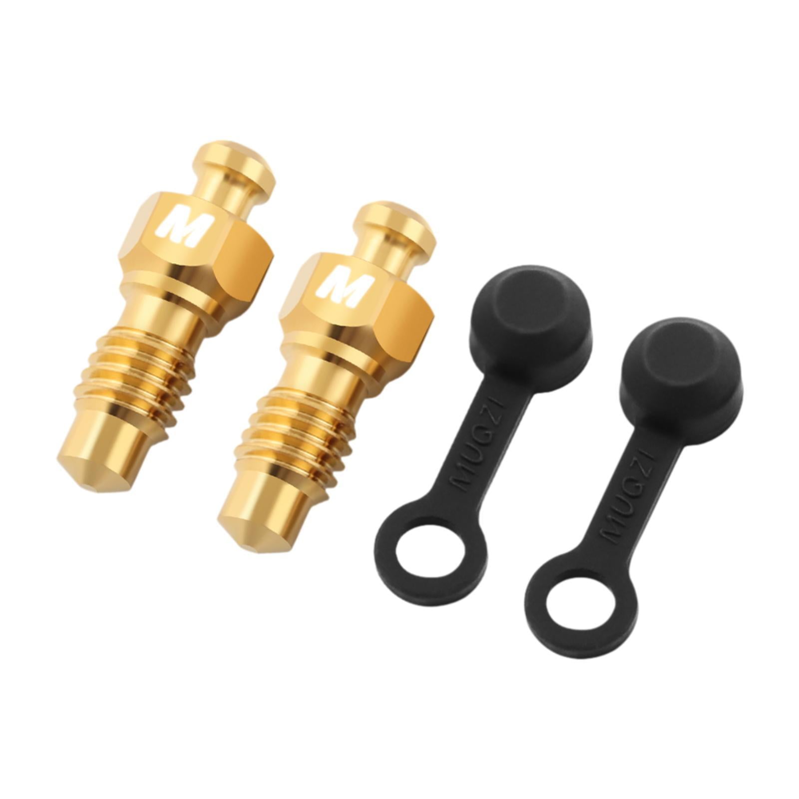 BAOSITY 2x Brake Caliper Bleed Screws Bike Hydraulic Brake Bleed Bolts ...