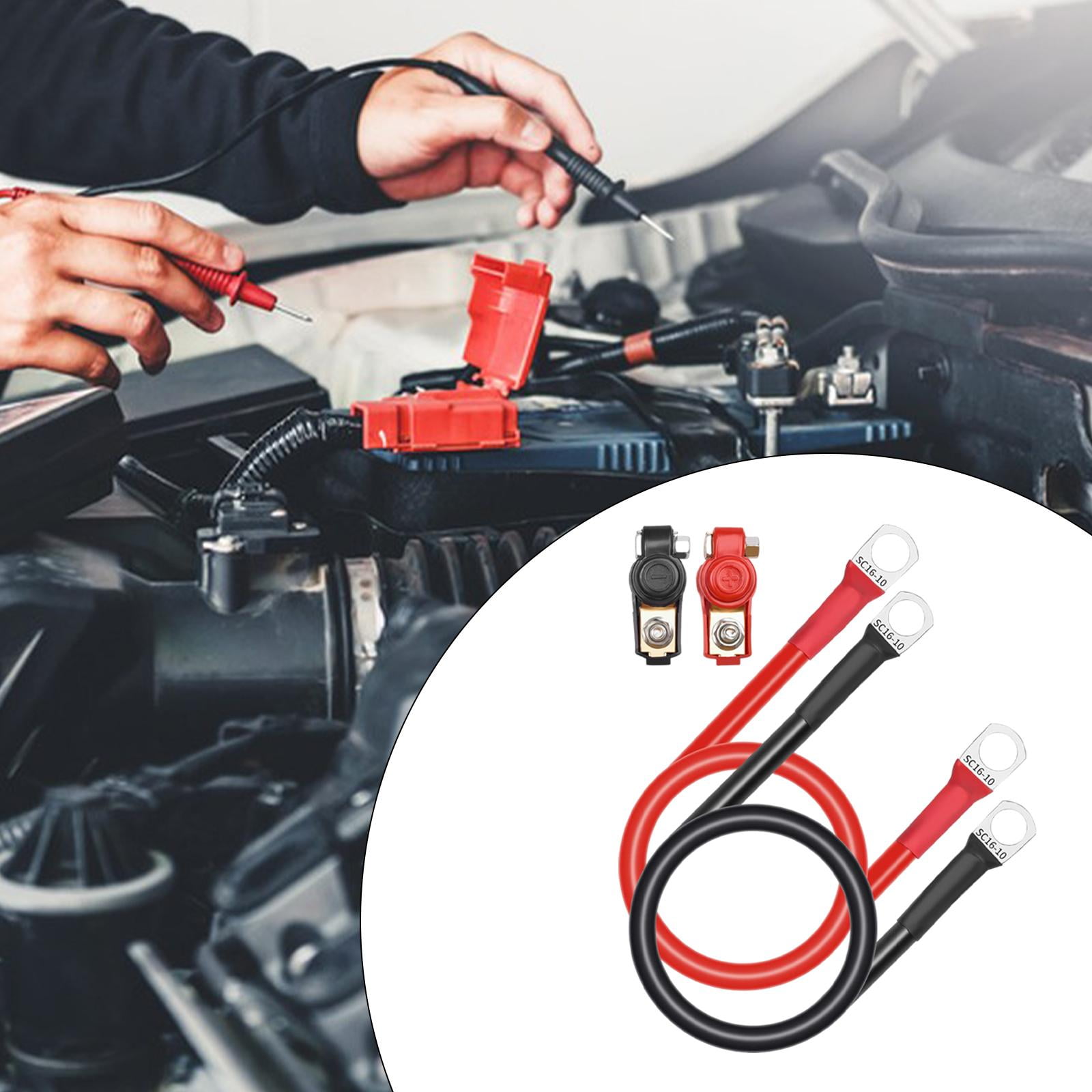 BAOSITY 5 AWG Battery Cables Generic Terminal Connection Battery Power ...