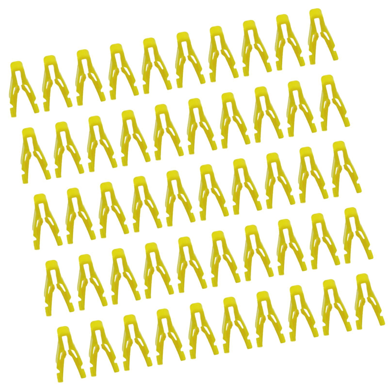 BAOSITY 50 Pieces Dashboard Clips Automotive Clips Fasteners Yellow U ...