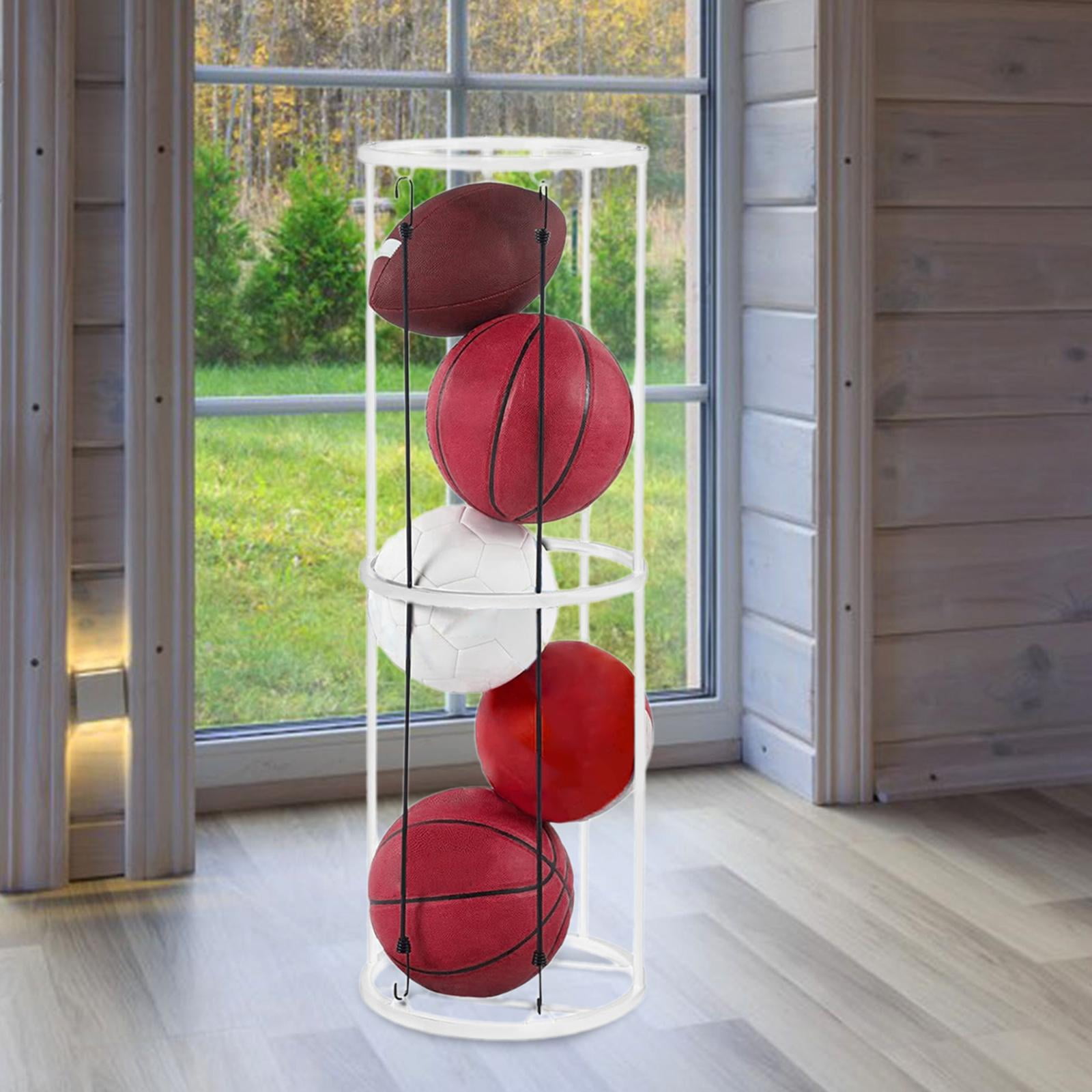 BAOSITY Ball Storage Rack Vertical Ball Rack Freestanding Display Stand ...