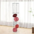 BAOSITY Ball Storage Rack Vertical Ball Rack Freestanding Display Stand ...
