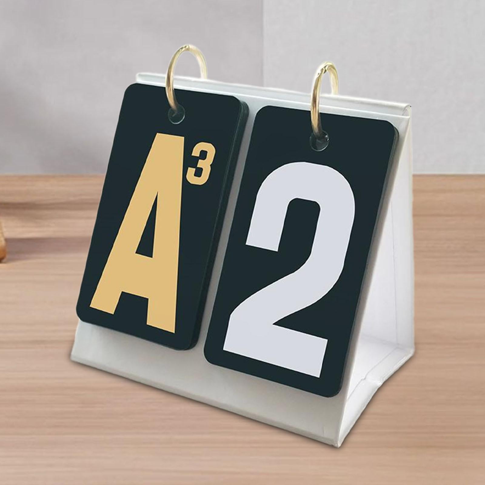 BAOSITY Flip Scoreboard Score Counter for Card Game Manual Score Flip ...