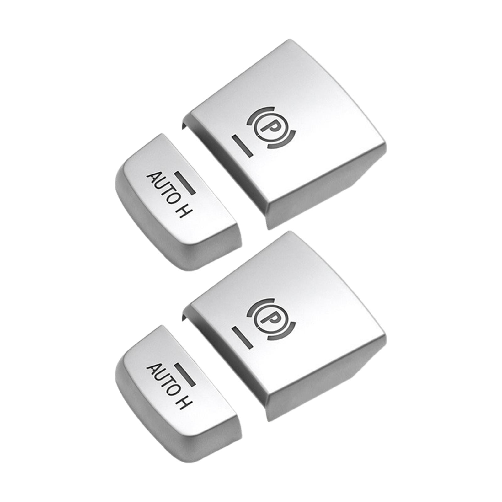 BAOSITY Handbrake Button Sticker Decor Gear Shifts Switch Button Cover ...