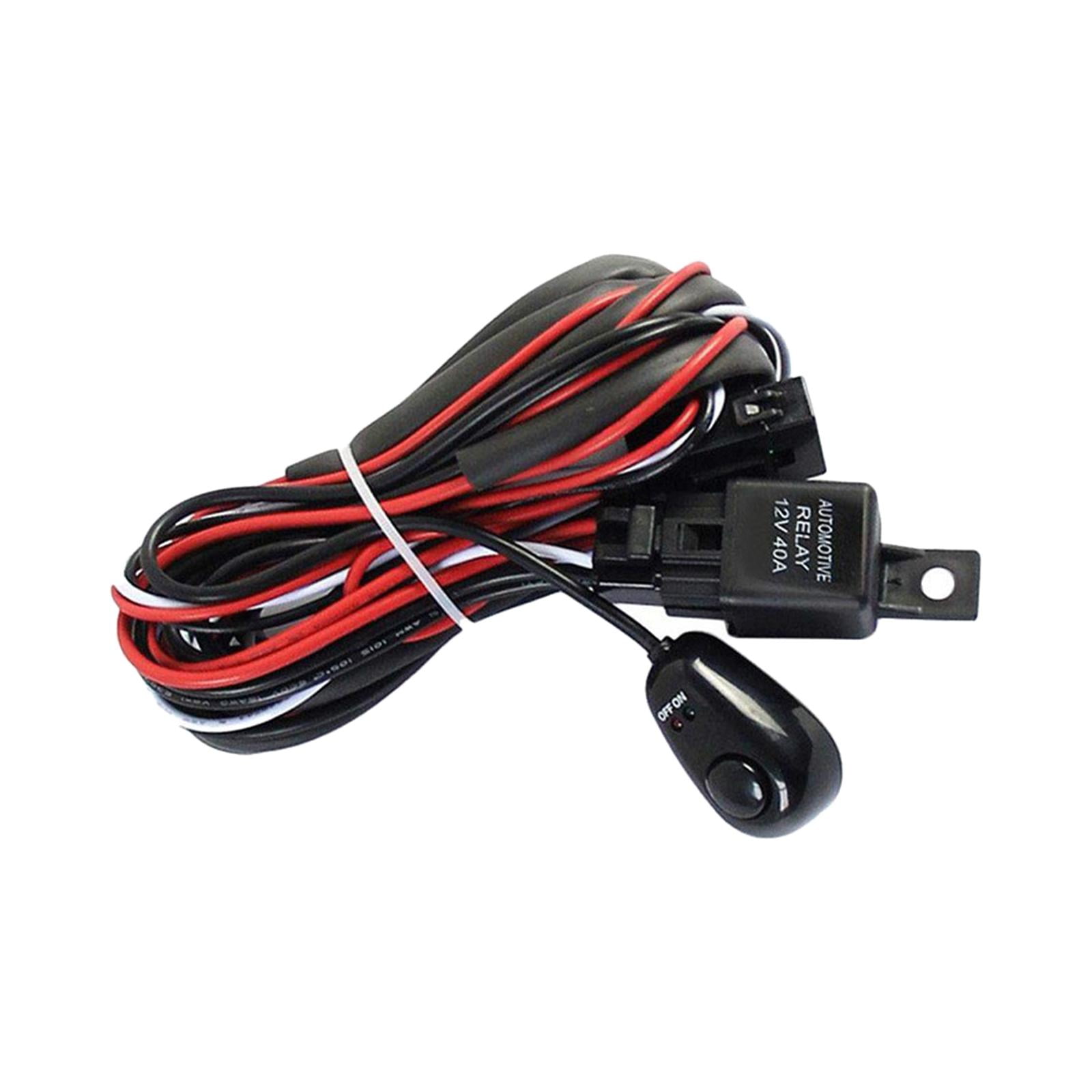 BAOSITY LED Work Light Bar Wiring Harness Set Accessory DC 12V 40A ...