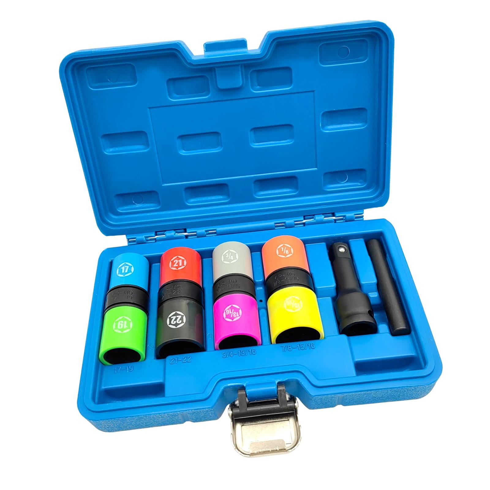 BAOSITY Lug Nut Socket Set, 1/2-inch Drive Wheel Impact Flip Hex Socket ...