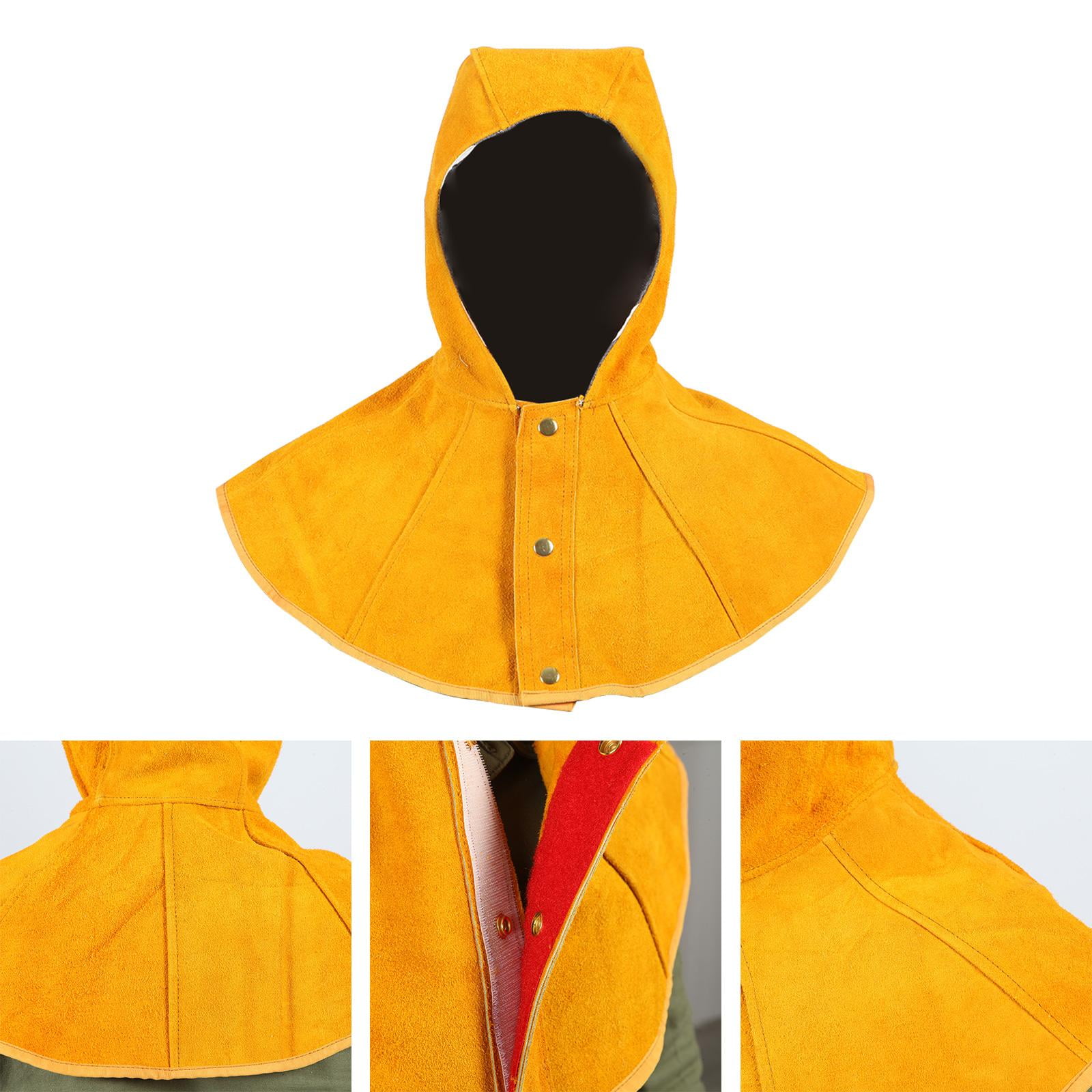 BAOSITY Neck Shoulder Drape Welding Cap Protector, PU Leather ...