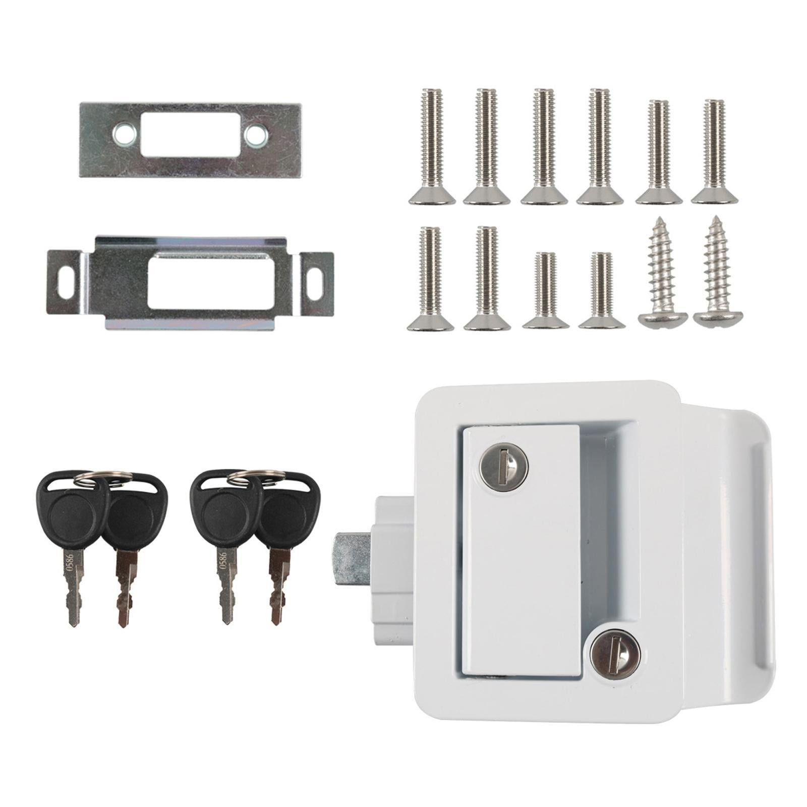 BAOSITY RV Door Lock, RV Entry Door Lock with 2 Keys Easy Installation ...