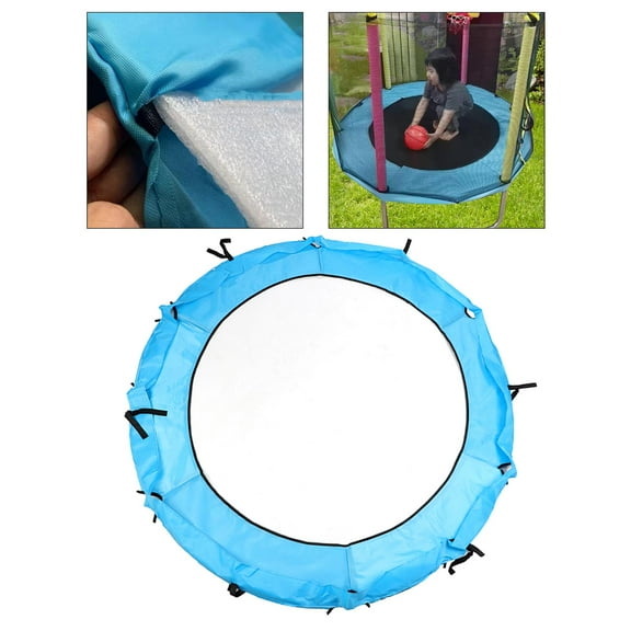 BAOSITY Kids Trampoline Spring Cover Portable Round Surround Guard ...