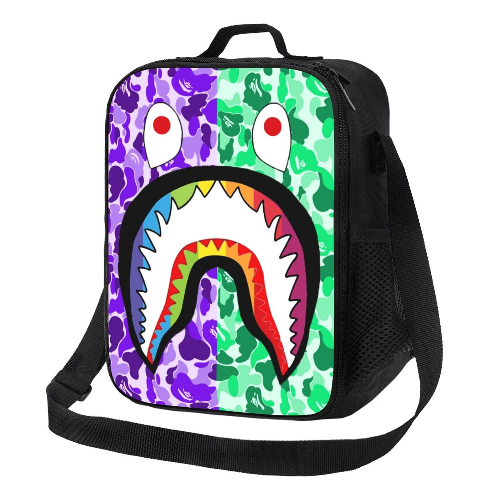 BAPA Shark Lunch Bag, Reusable Lunch Box, Reusable Insulated Lunch Tote ...