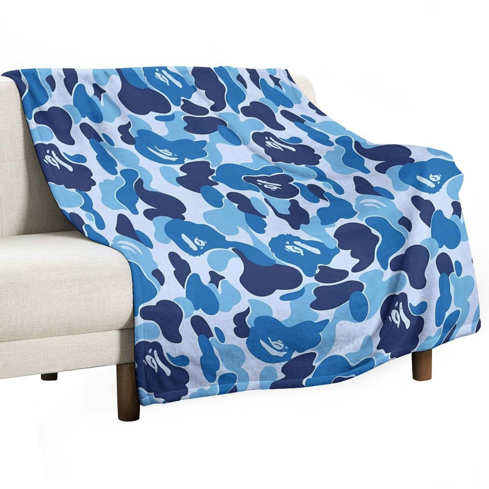 BAPE-9 Fashion Bedding Fleece Throw Blanket for Sofa Home Living Room ...