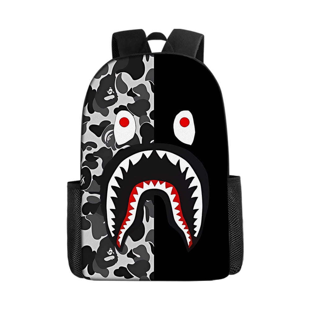 BAPE Anime Backpack Set 3 Pieces Shoulder Bag and Pencil Case for Women ...
