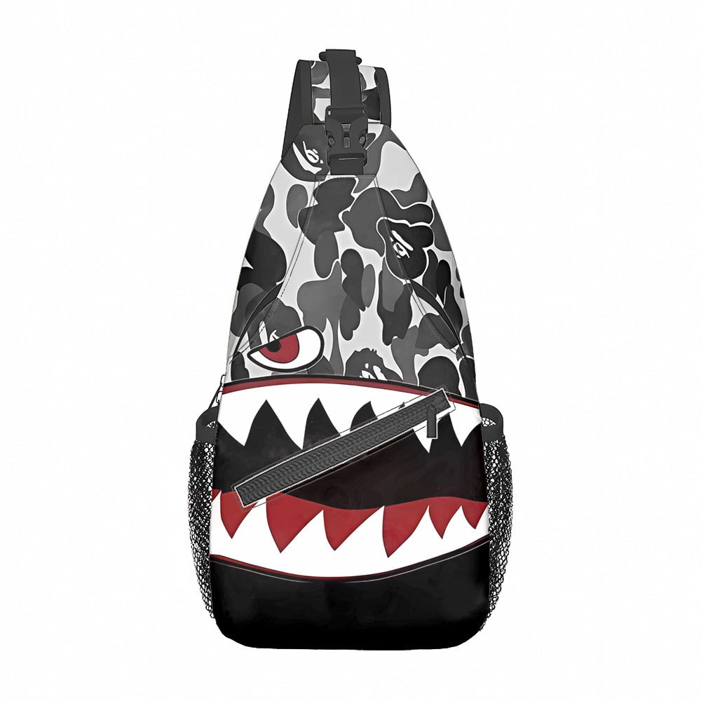 BAPE Anime Sling Bag Crossbody Bag Funny Pack for Women Cute Chest Bag ...