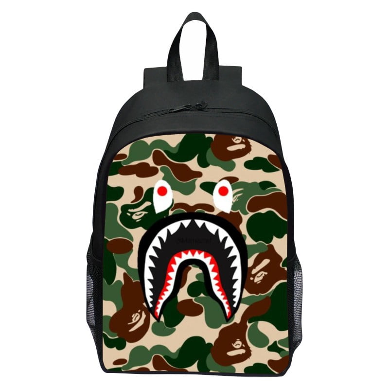 BAPE Anime Travel Backpack for Teens/Womens/Mens/ Casual Daypack ...