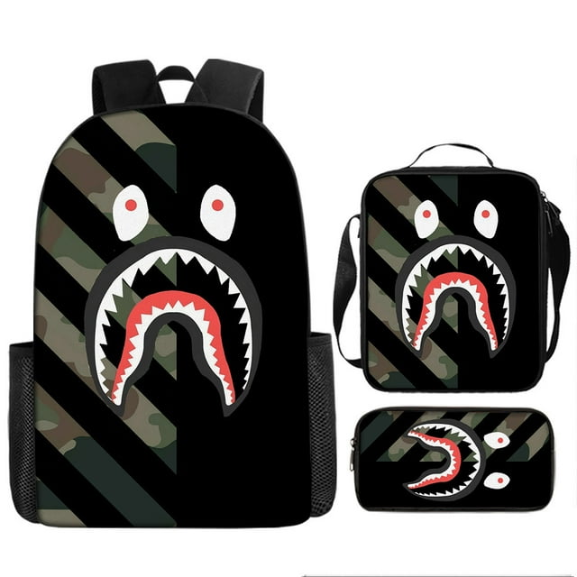 BAPE Anime Travel Backpack for Teens/Womens/Mens/ Casual Daypack ...