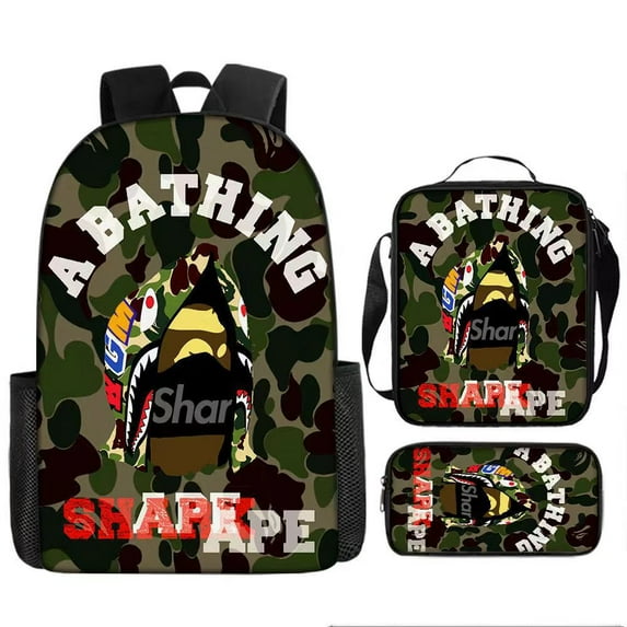 BAPE Anime Travel Backpack for Teens/Womens/Mens/ Casual Daypack ...