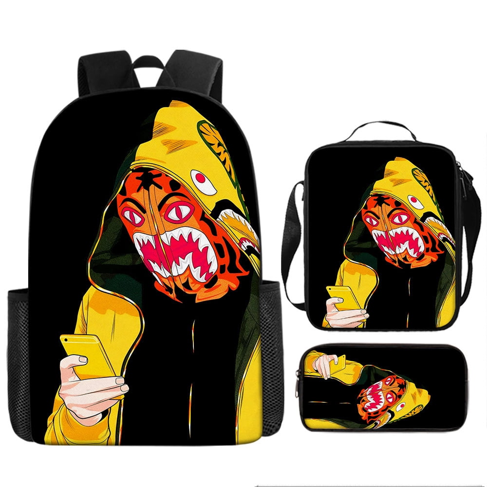 BAPE Anime Travel Backpack for Teens/Womens/Mens/ Casual Daypack ...
