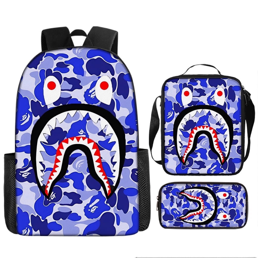 BAPE Anime Travel Backpack for Teens/Womens/Mens/ Casual Daypack ...