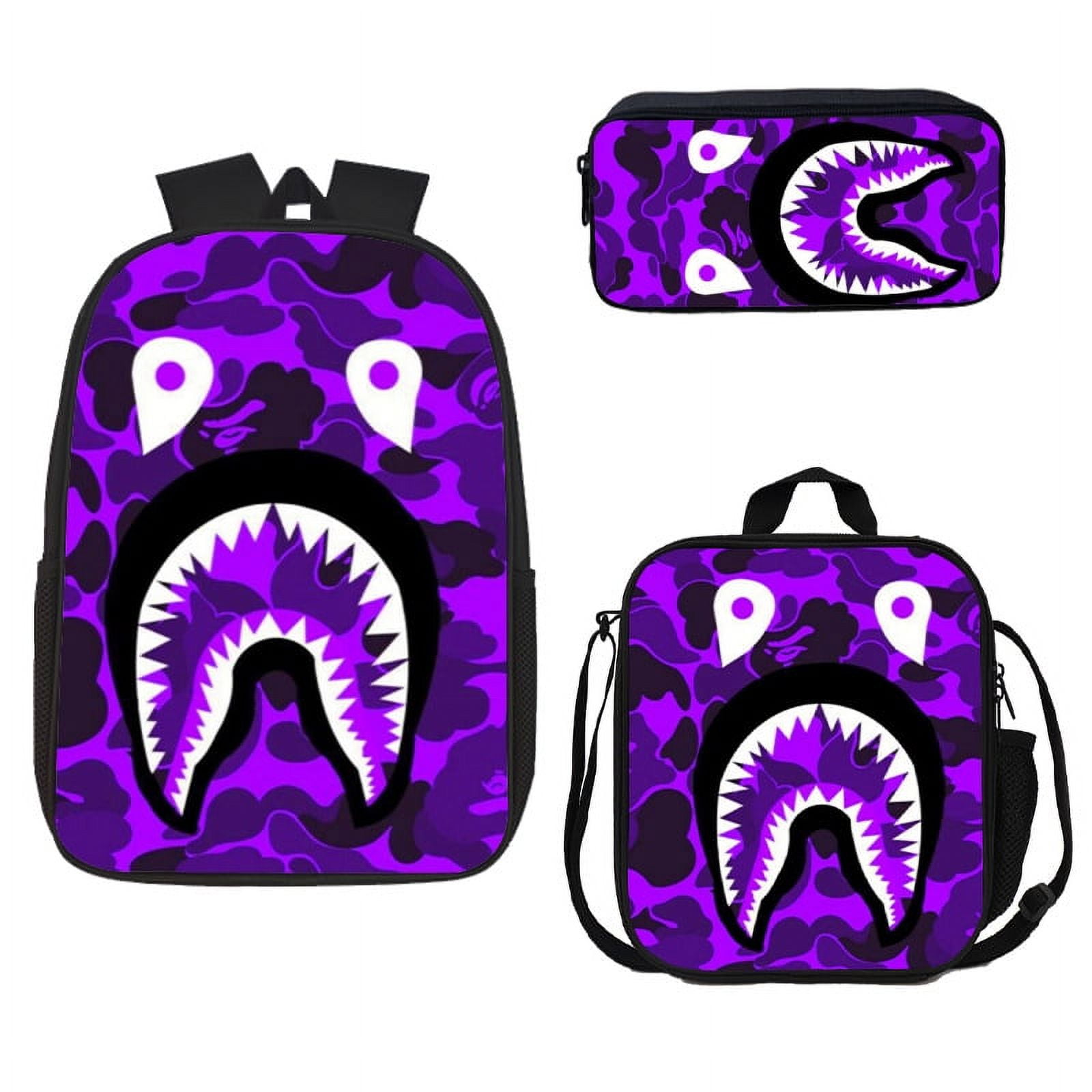 BAPE Anime Travel Backpack for Teens/Womens/Mens/ Casual Daypack ...