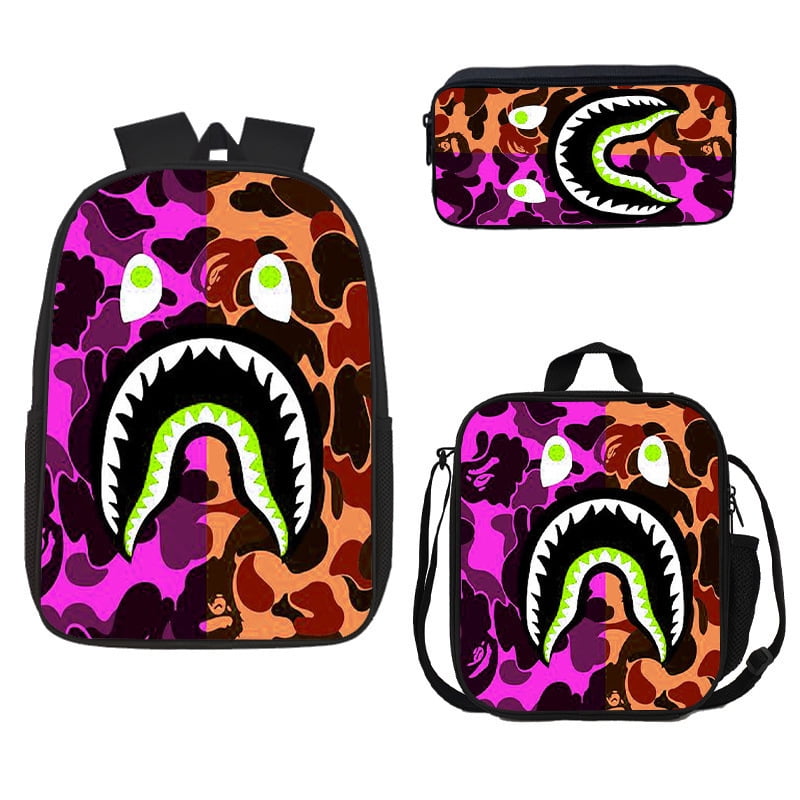BAPE Anime Travel Backpack for Teens/Womens/Mens/ Casual Daypack ...