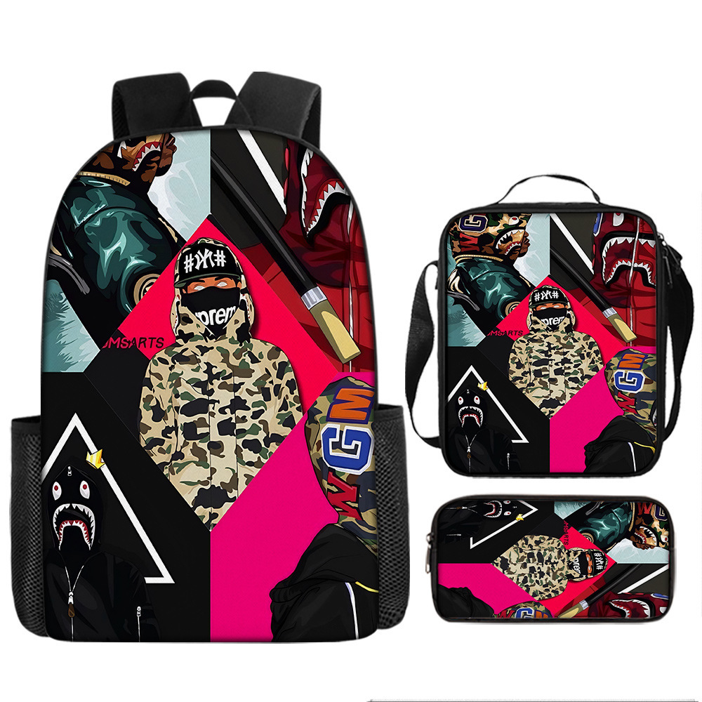 BAPE Anime Travel Backpack for Teens/Womens/Mens/ Casual Daypack ...