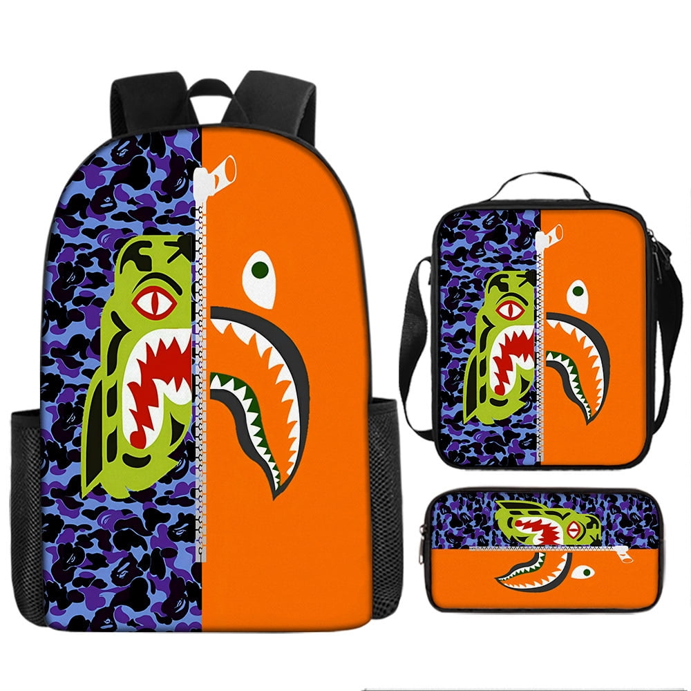 BAPE Anime Travel Backpack for Teens/Womens/Mens/ Casual Daypack ...