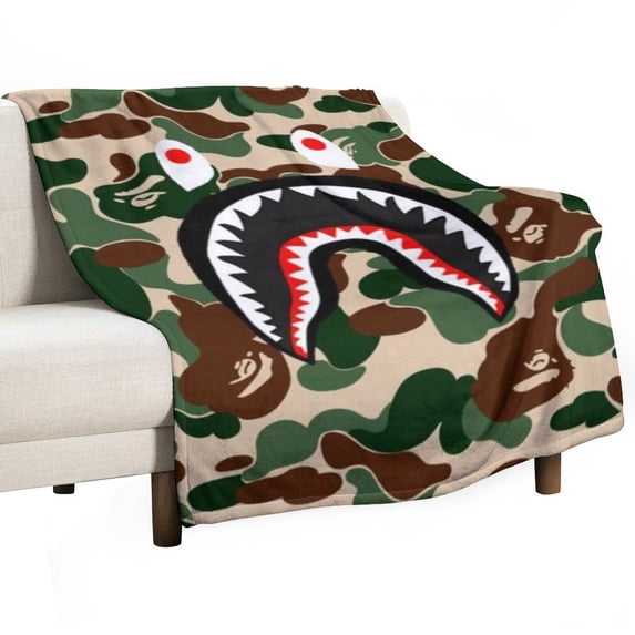 APE Lightweight Bedding Fleece Throw Blanket for Bed Home Living Room ...