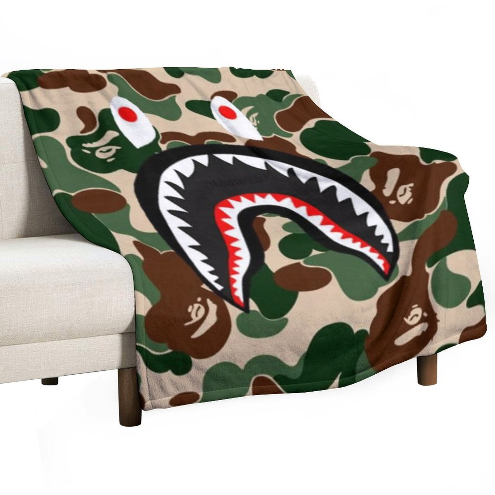 BAPE Lightweight Bedding Fleece Throw Blanket for Couch Home Living ...