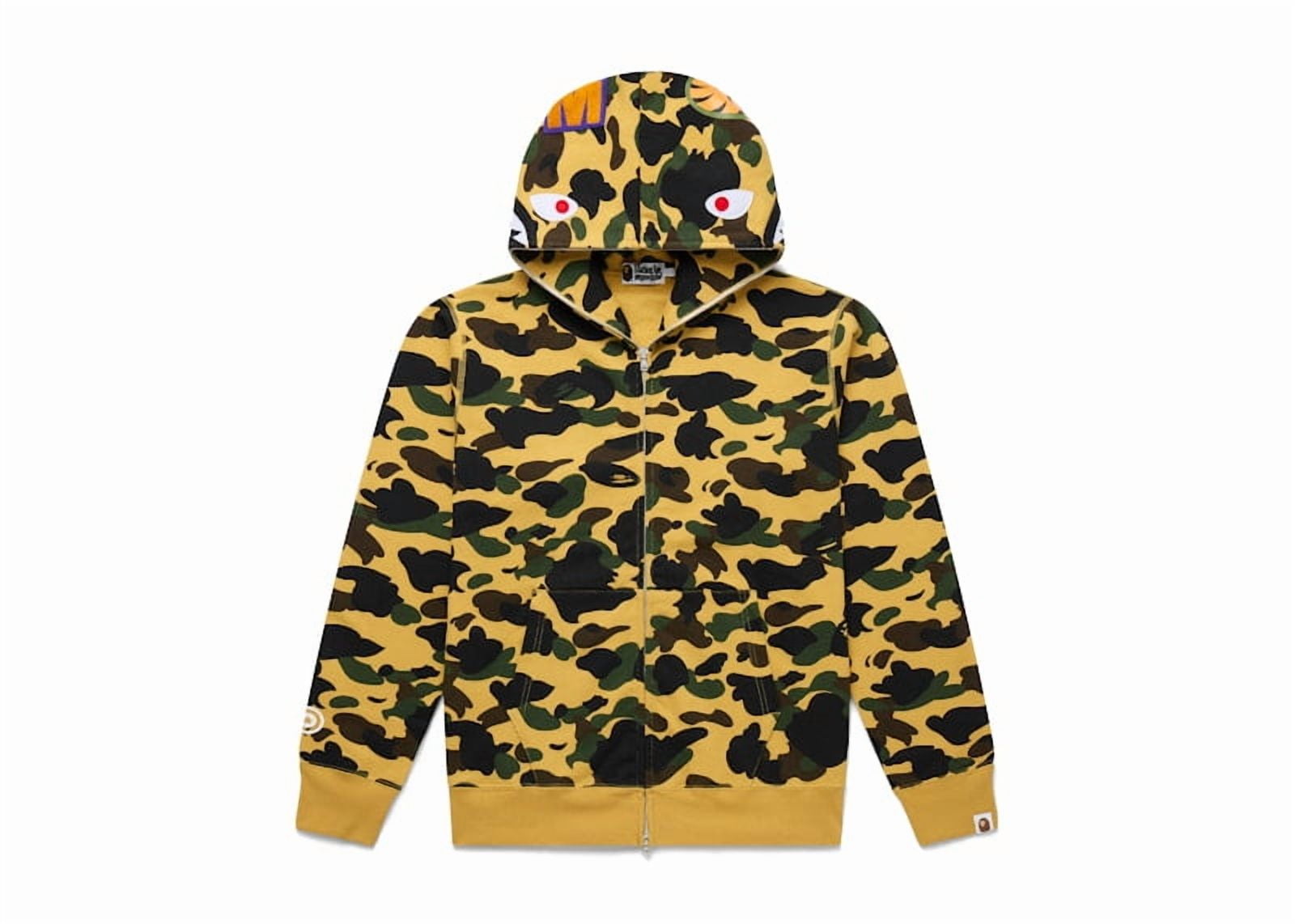 BAPE Men's 1st Camo Shark Full Zip Hoodie Yellow, from StockX - Walmart.com