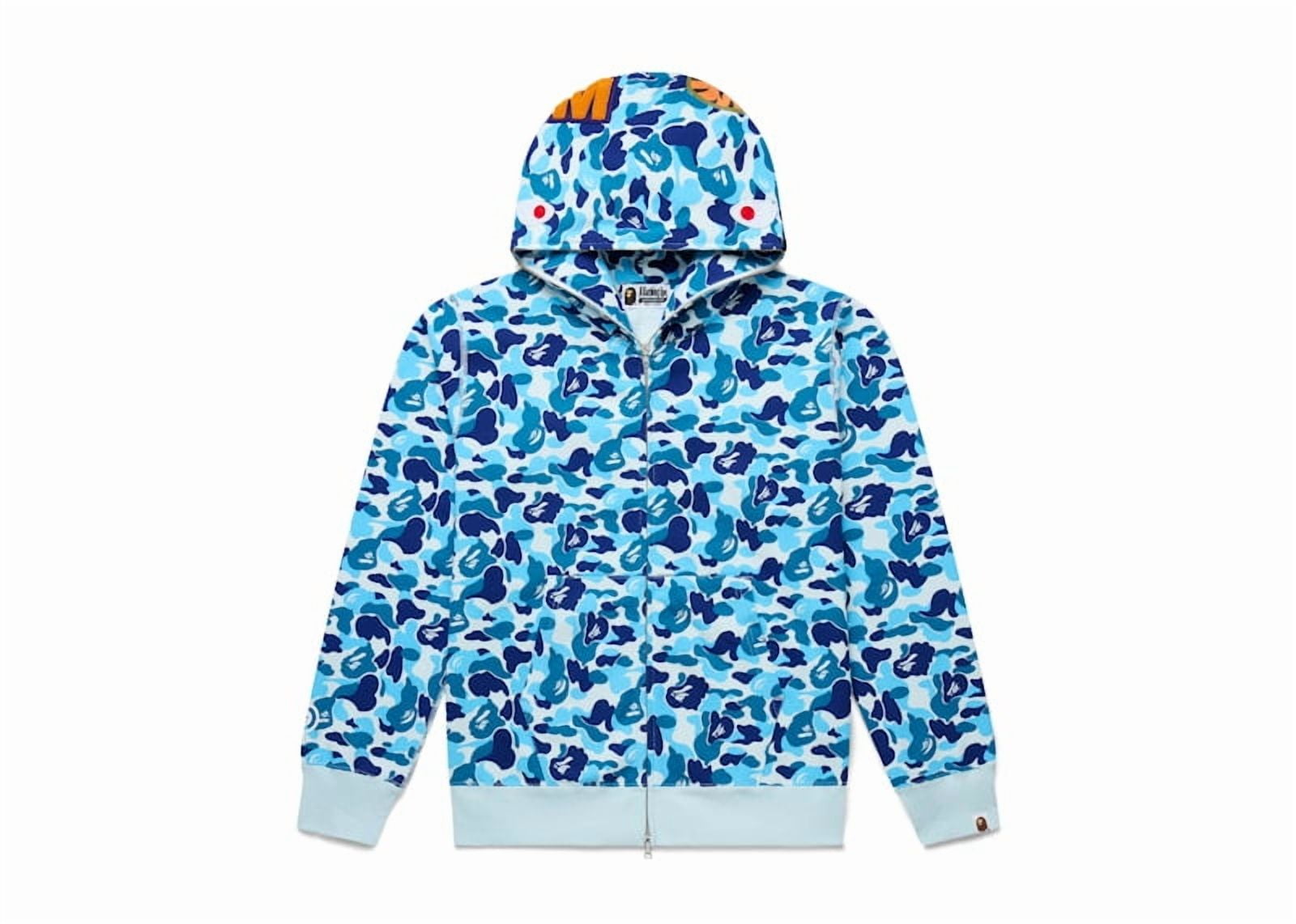 BAPE Men's ABC Camo Shark Full Zip Hoodie Blue, from StockX - Walmart.com