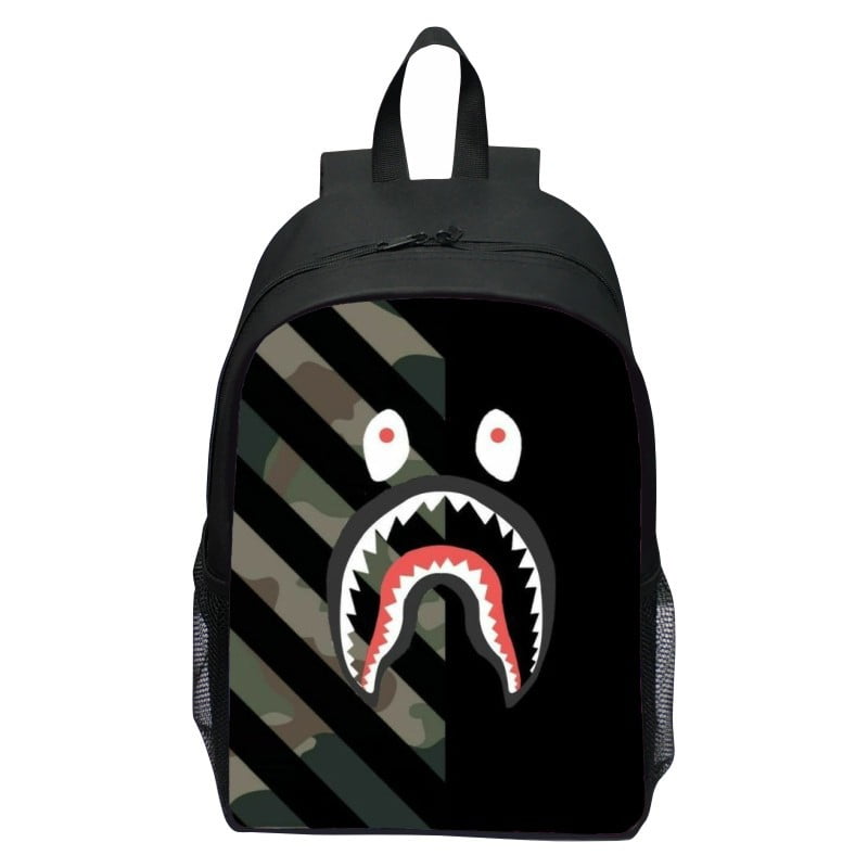 BAPE SHARK APE Anime Backpacks Cartoon Laptop Backpack Daypack 3D ...