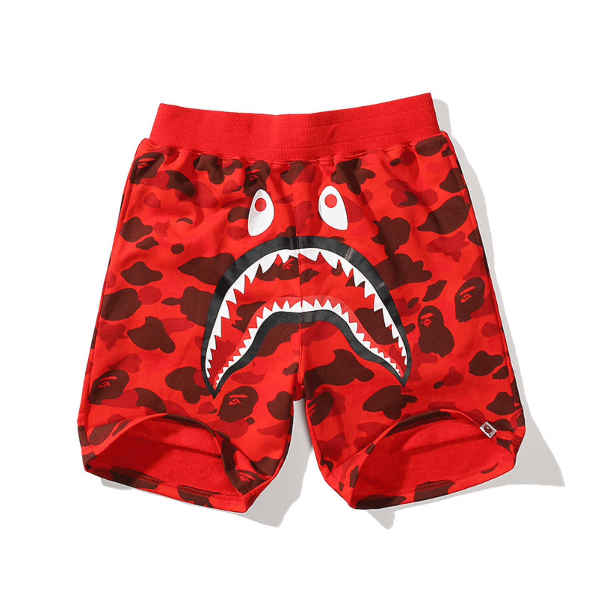 BAPE Shorts Men's Shark Camo Head Sweatpants Fashion Casual Athletic ...