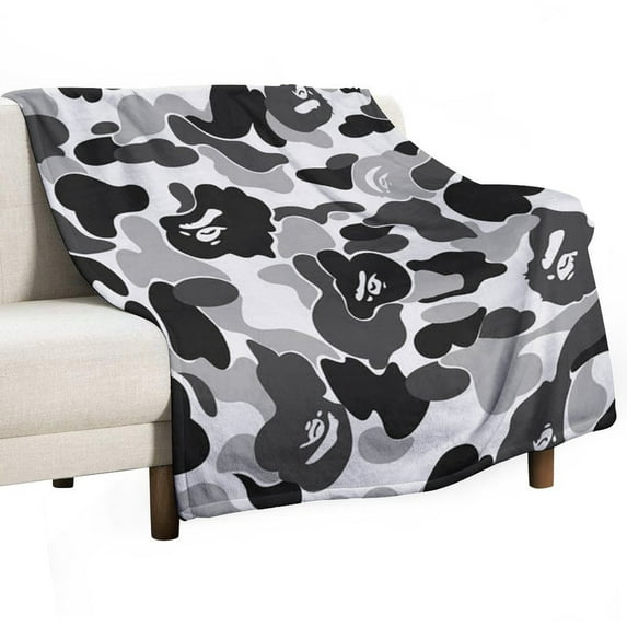 APE Soft Warm Bedding Fleece Throw Blanket for Sofa Home Living Room ...