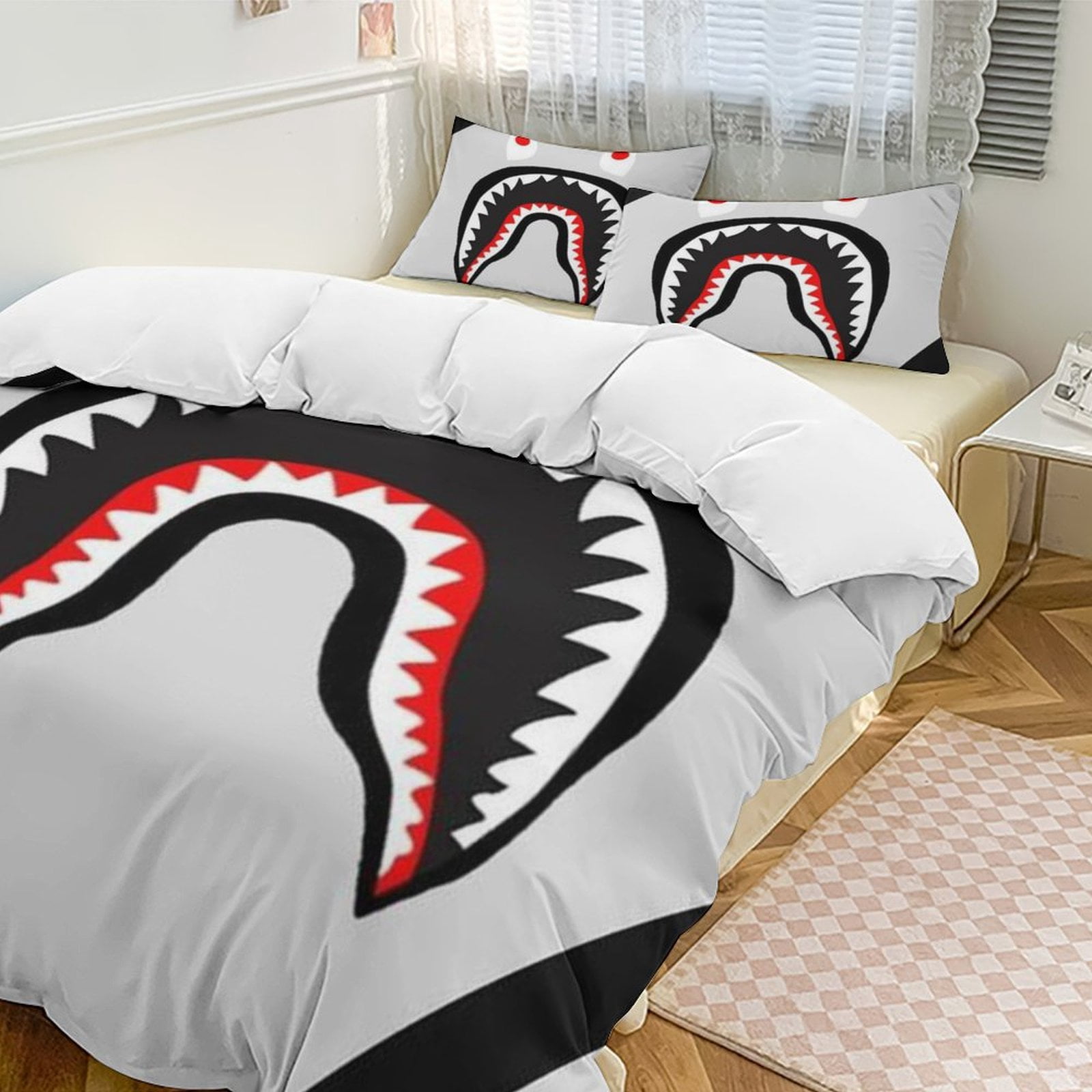 BAPE Three Piece Duvet Cover Set: Duvet Cover 3 Piece Bedding Set ...