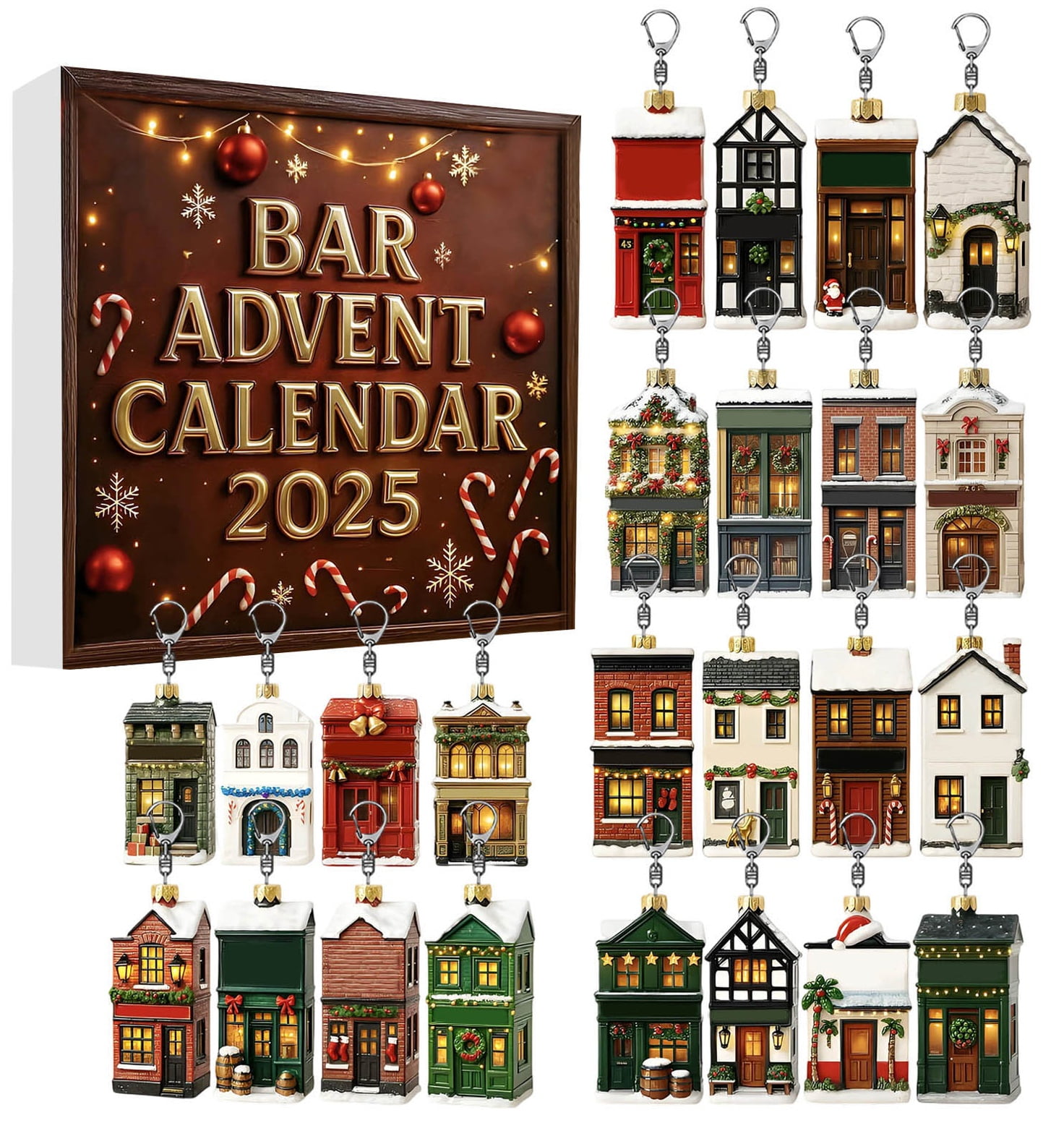 BAR Advent Calendar 2025 - 2D Bar Pendant with 24 Days Surprises, Bar ...