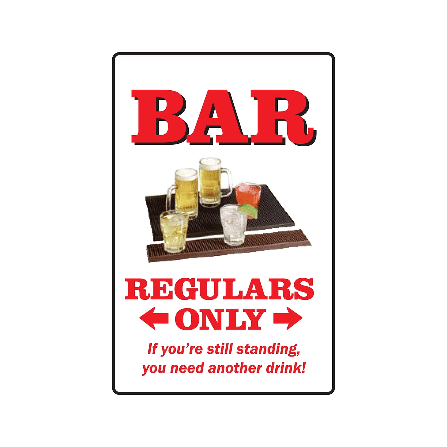 BAR Aluminum Sign parking Aluminum Signs pub lounge bartender beer home ...